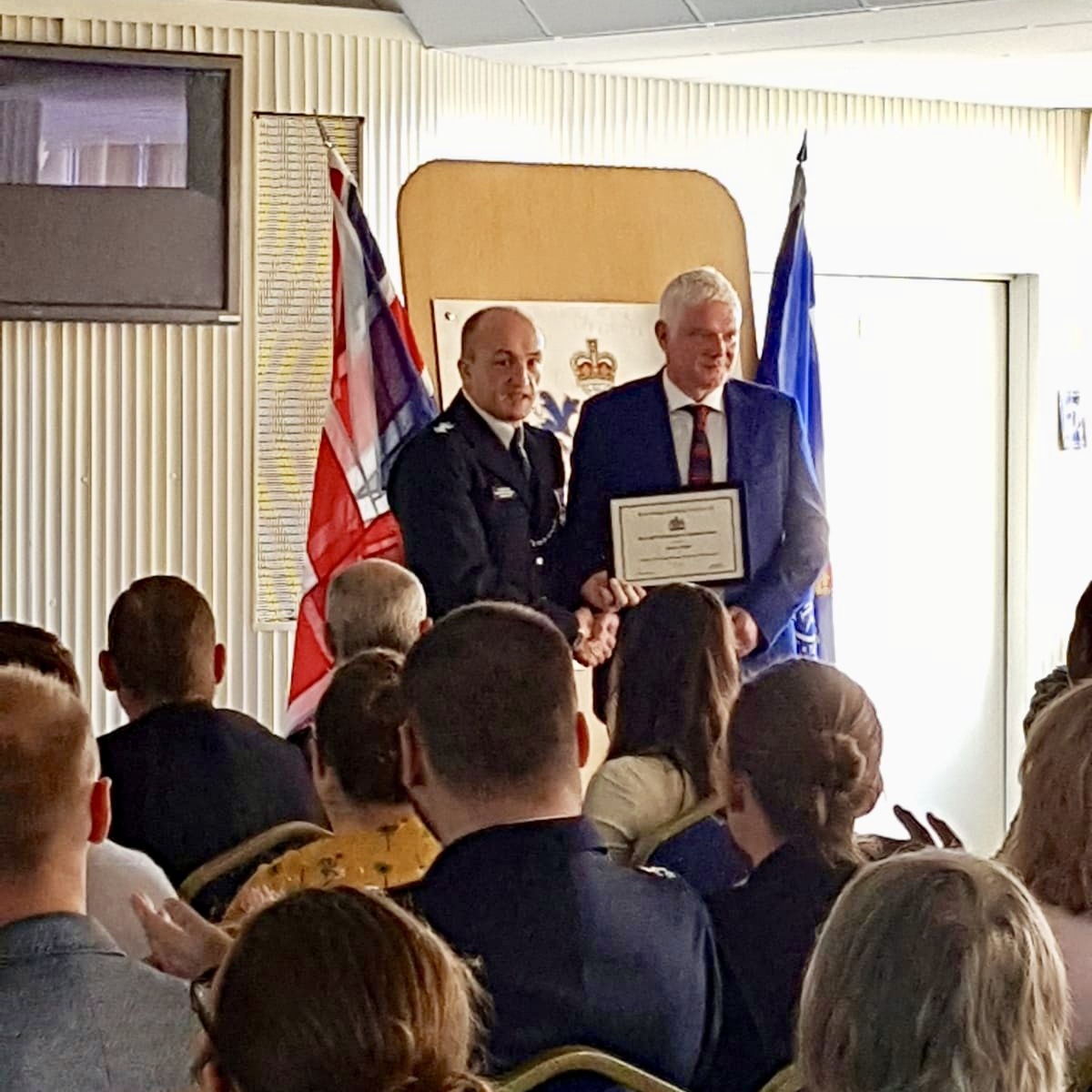 Newman Catholic College - Mr Coyle receives award from the Police ...